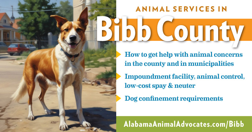 Animal Services in Bibb County, Alabama